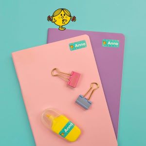 My Nametags - Mr Men & Little Miss themed nametags labels for kids