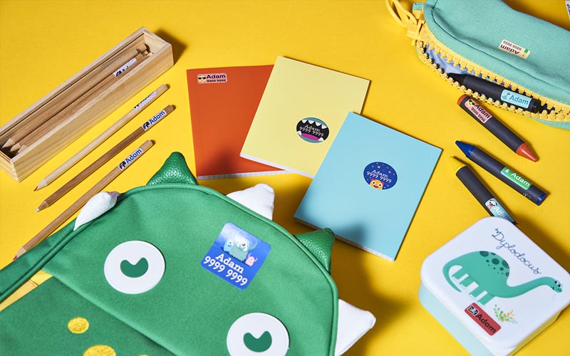 My Nametags - Personalised Colour Sticker Nametags labels for kids