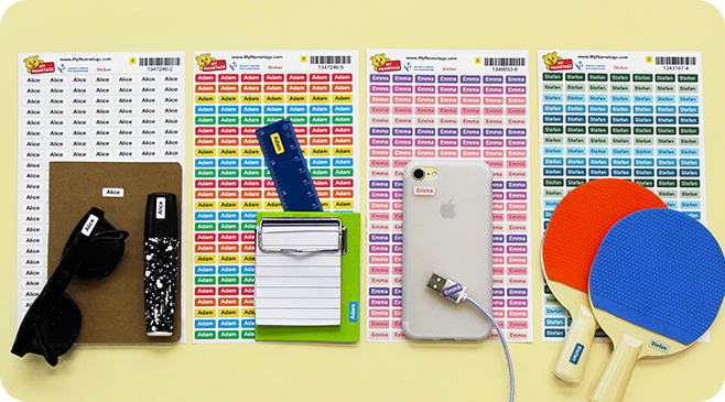 My Nametags - Personalised nametags labels for kids